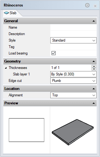 Slab | VisualARQ help